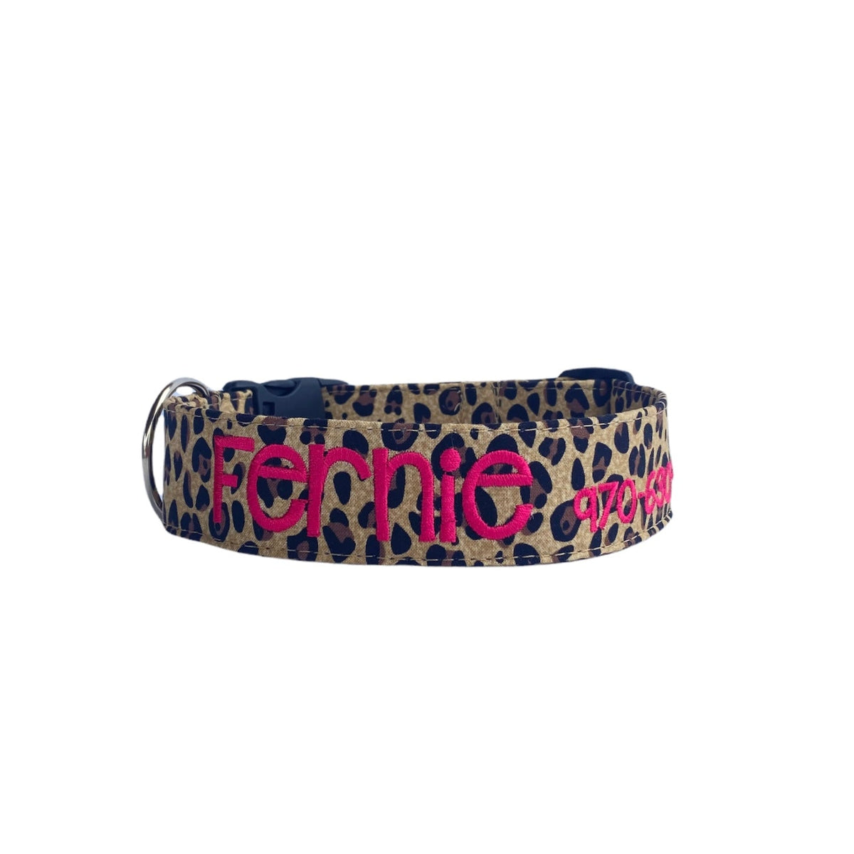 leopard print dog collar