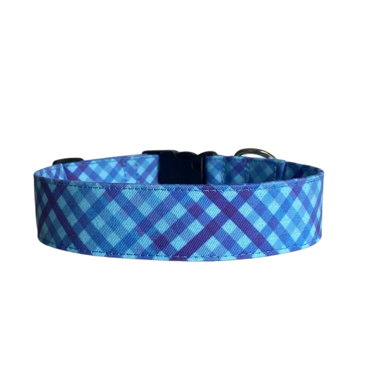 Blueberry Plaid Personalized Dog Collar – Duke & Fox