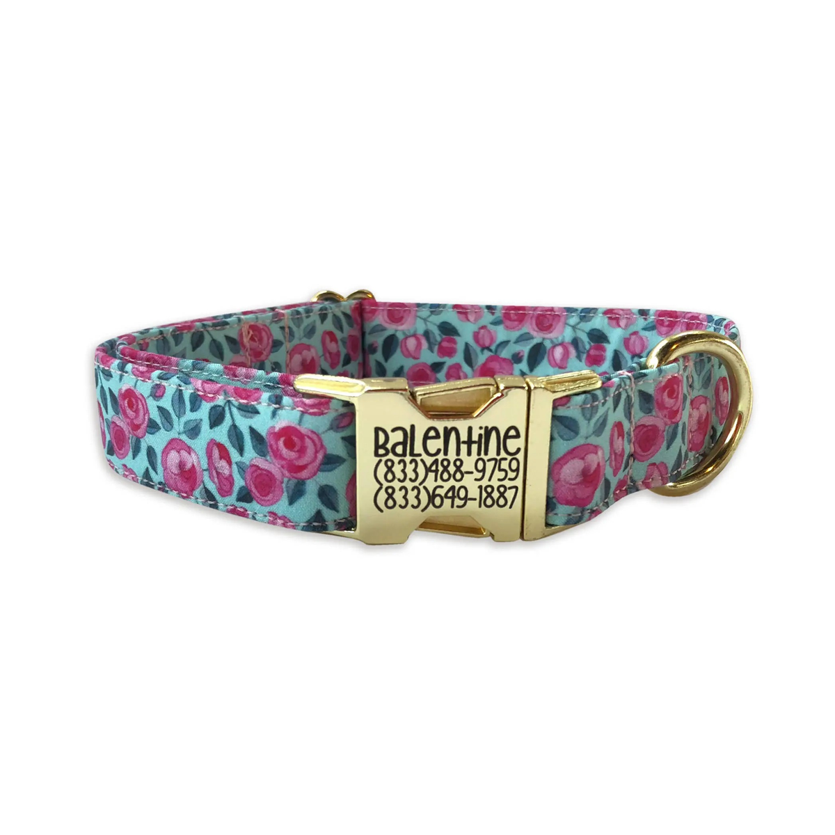 SF Rose Personalized Dog Collar – Duke & Fox
