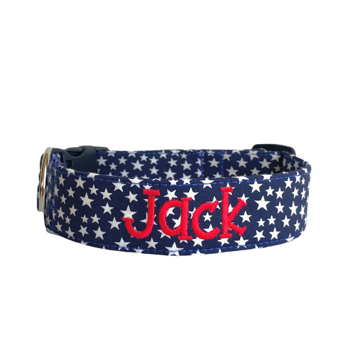 Navy Blue Stars Personalized Dog Collar – Duke & Fox