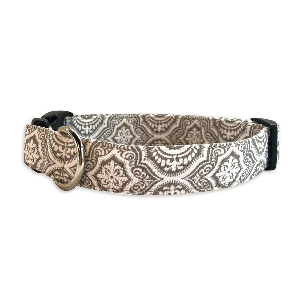 Gray Moroccan Personalized Dog Collar – Duke & Fox